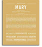 Mary | Name Art Print – Name Stories