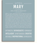 Mary | Name Art Print – Name Stories