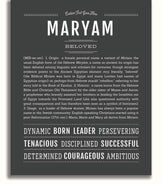 Maryam | Name Art Print – Name Stories