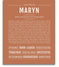 Maryn | Name Art Print – Name Stories