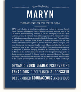 Maryn | Name Art Print – Name Stories