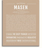 Masen Personalized Name Meaning Art Prints – Name Stories