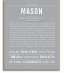 Mason | Name Art Print – Name Stories