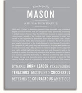 Mason | Name Art Print – Name Stories