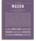 Mason | Name Art Print – Name Stories