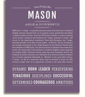 Mason | Name Art Print – Name Stories