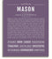 Mason | Name Art Print – Name Stories