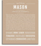 Mason | Name Art Print – Name Stories