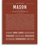 Mason | Name Art Print – Name Stories