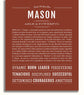 Mason Personalized Name Meaning Art Prints – Name Stories