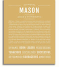 Mason | Name Art Print – Name Stories