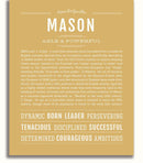 Mason | Name Art Print – Name Stories