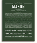 Mason | Name Art Print – Name Stories