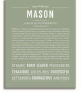 Mason | Name Art Print – Name Stories