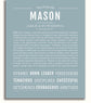 Mason Personalized Name Meaning Art Prints – Name Stories