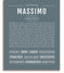 Massimo | Name Art Print – Name Stories