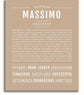 Massimo Personalized Name Meaning Art Prints – Name Stories