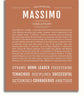 Massimo | Name Art Print – Name Stories