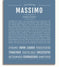Massimo | Name Art Print – Name Stories