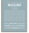 Massimo | Name Art Print – Name Stories