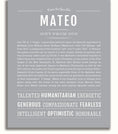 Mateo | Name Art Print – Name Stories