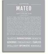 Mateo | Name Art Print – Name Stories