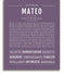 Mateo | Name Art Print – Name Stories