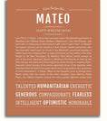 Mateo | Name Art Print – Name Stories