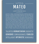 Mateo | Name Art Print – Name Stories