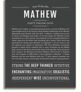 Mathew | Name Art Print – Name Stories