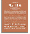 Mathew | Name Art Print – Name Stories