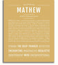 Mathew | Name Art Print – Name Stories