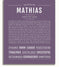 Mathias | Name Art Print – Name Stories