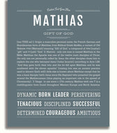 Mathias | Name Art Print – Name Stories