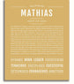 Mathias | Name Art Print – Name Stories