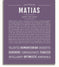 Matias | Name Art Print – Name Stories