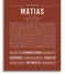 Matias | Name Art Print – Name Stories