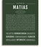 Matias | Name Art Print – Name Stories