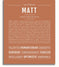 Matt | Name Art Print – Name Stories