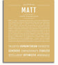 Matt | Name Art Print – Name Stories