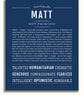 Matt | Name Art Print – Name Stories