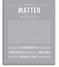 Matteo | Name Art Print – Name Stories
