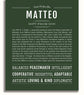 Matteo | Name Art Print – Name Stories