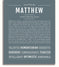 Matthew Personalized Name Meaning Art Prints – Name Stories