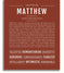 Matthew | Name Art Print – Name Stories