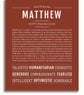 Matthew | Name Art Print – Name Stories