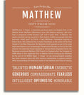 Matthew | Name Art Print – Name Stories