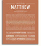 Matthew | Name Art Print – Name Stories