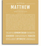 Matthew | Name Art Print – Name Stories