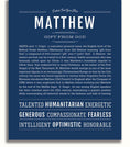 Matthew | Name Art Print – Name Stories